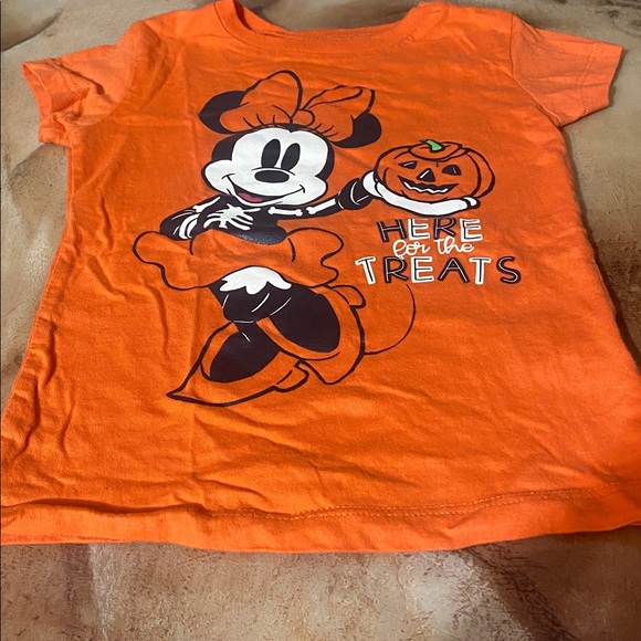 Disney | Shirts & Tops | Disney Orange Minnie Mouse Halloween Tee ...